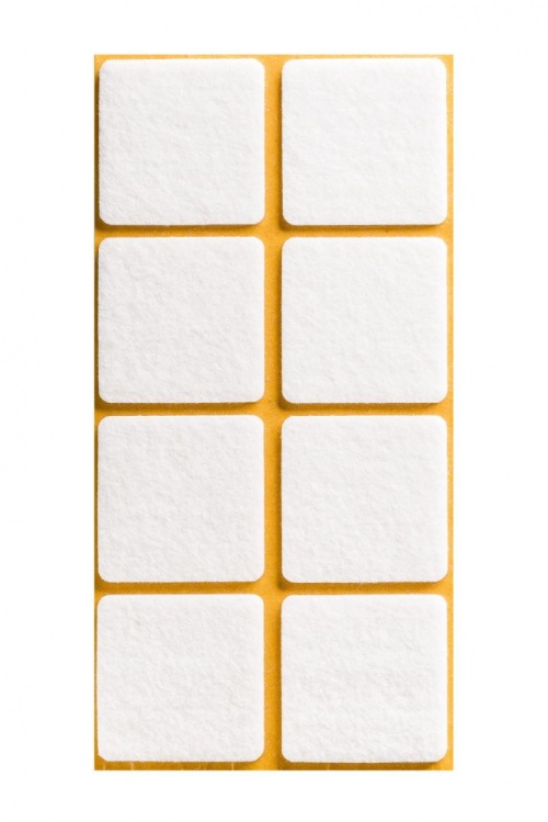 Square Self Adhesive Felt Pads 15 / 20 / 25 / 30 /38 / 40mm - solmer.co.uk